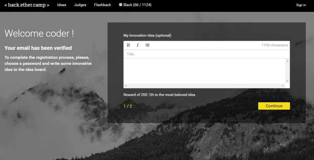 Участвуйте во втором хакатоне от hack.ether.camp — EnsRationis.com